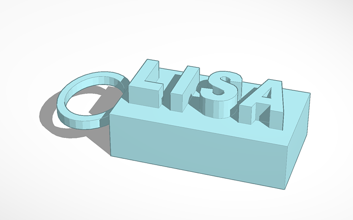 3D design Name Tag - Tinkercad