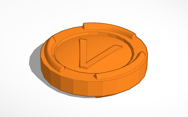 3D design v-buck - Tinkercad