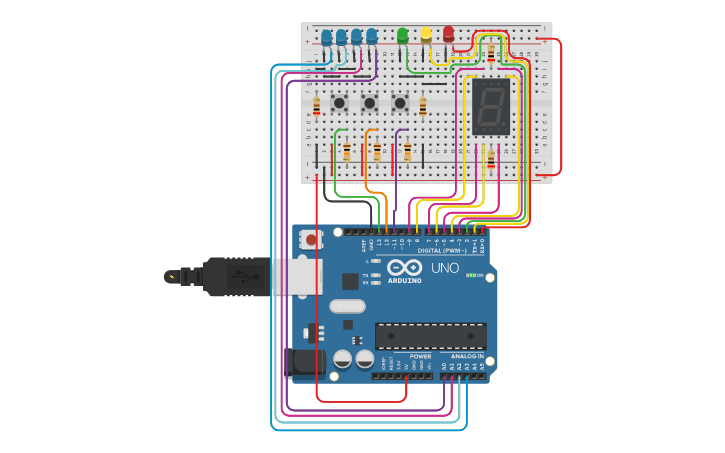 Circuit design Atividade avaliativa - Tinkercad