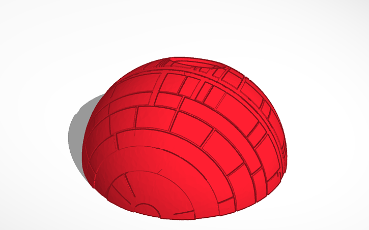 3D design death star magnet - Tinkercad