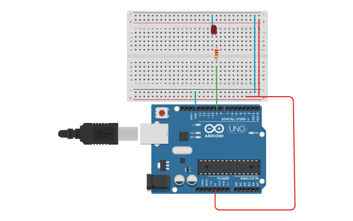 Circuit design Practica 3 arduino - Tinkercad