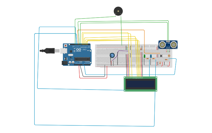 Circuit Design Alarma Con Censor De Movimiento Tinkercad