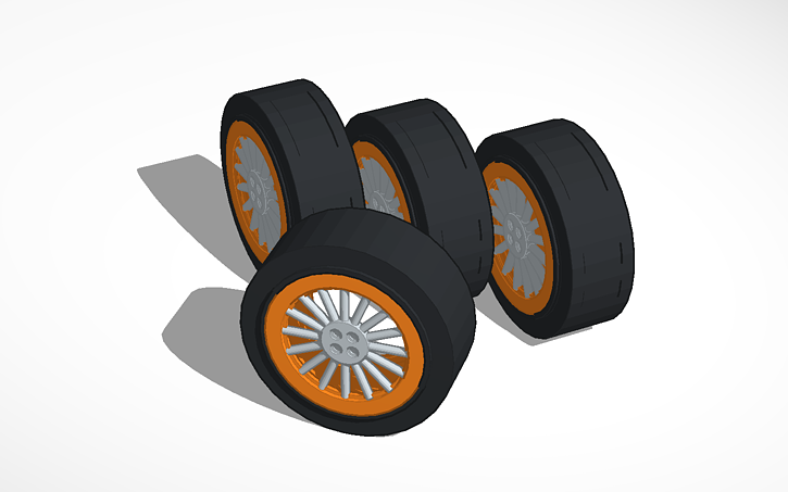 3D design Car Wheels - Tinkercad
