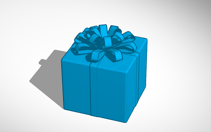 3D design gift box - Tinkercad