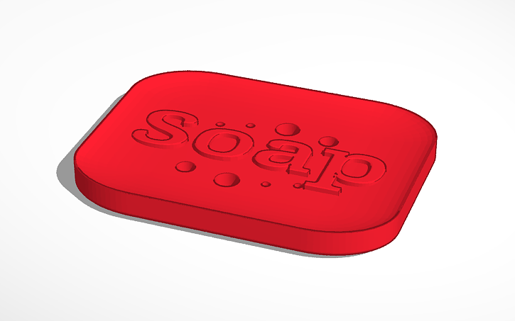 3D design Soap Dish - Tinkercad