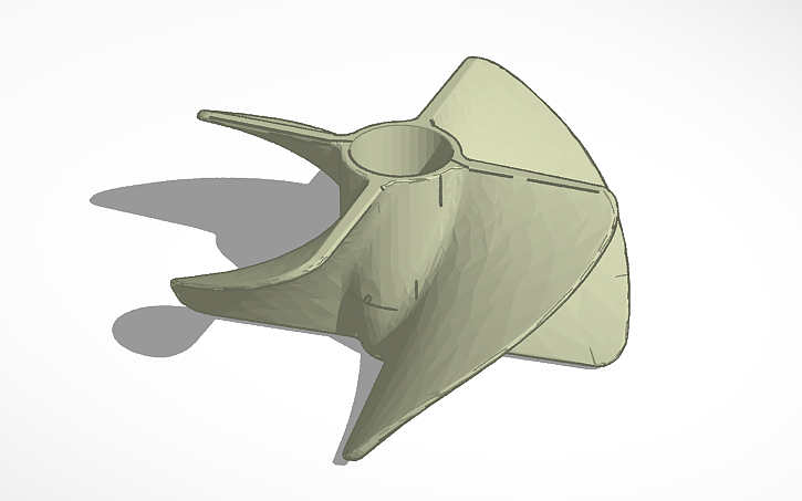 3D design impeller jet thruster - Tinkercad