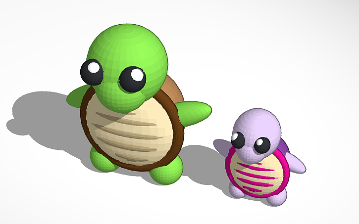 3D design Turtle - Tinkercad