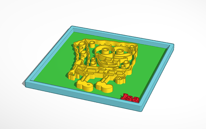 3D design cuadro decorativo isabella calderon - Tinkercad