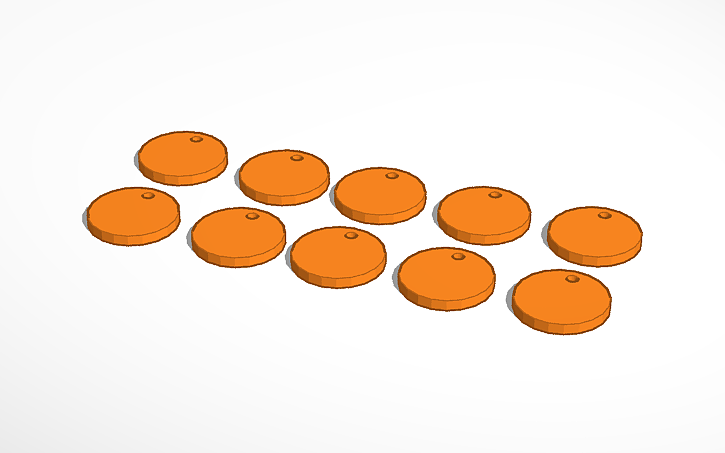 3D design number chip | Tinkercad