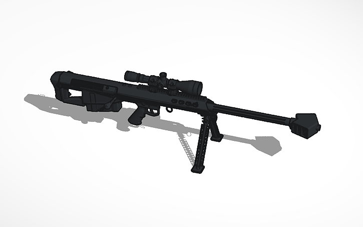 3D design Playmobil Barrett M99A1 - Tinkercad