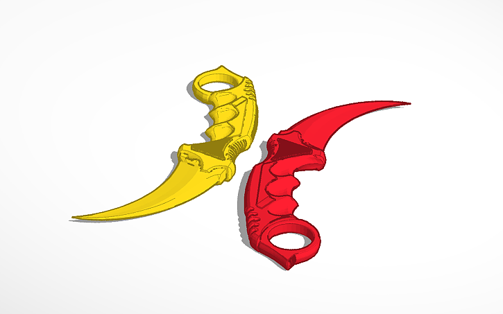 3D design Karambit CS:GO | Tinkercad