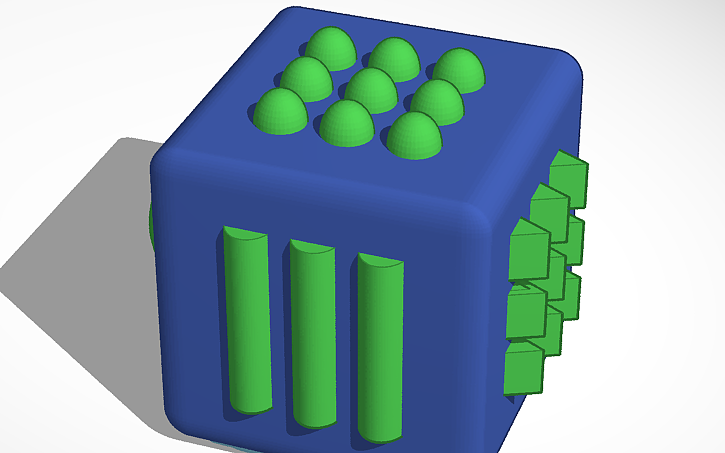 3D design Fidget cube Bryston - Tinkercad