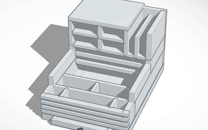 3D design Desk Organizer - Tinkercad