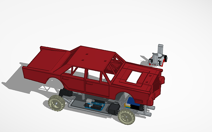 3D design RC car - Tinkercad