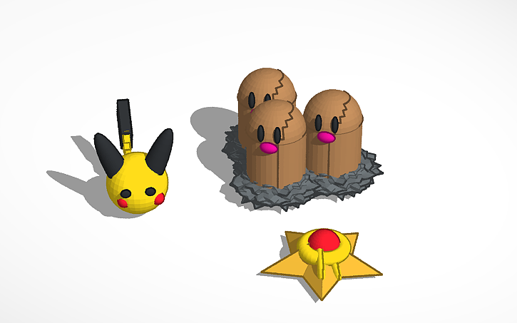3D design Pokemon Example | Tinkercad