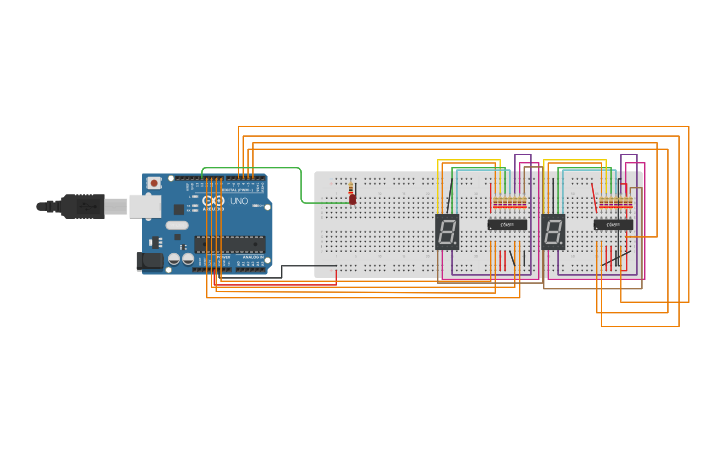 Circuit design ejercicio 4 arduino tp2 - Tinkercad