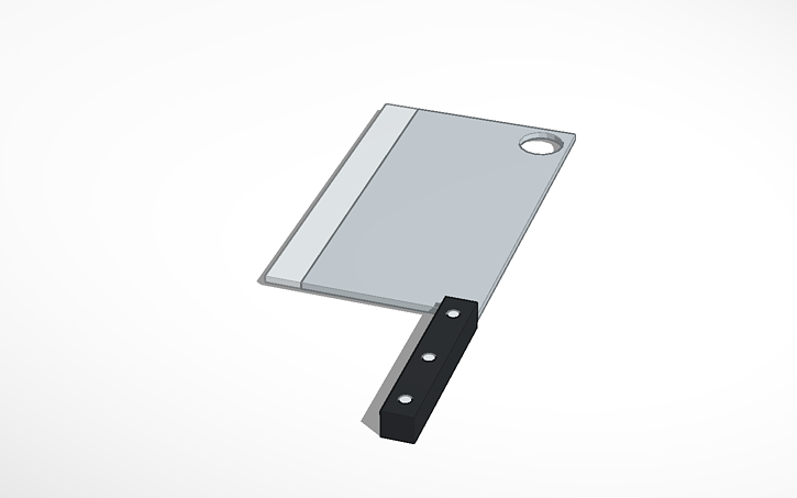 3D design Butcher Knife Keychain - Tinkercad