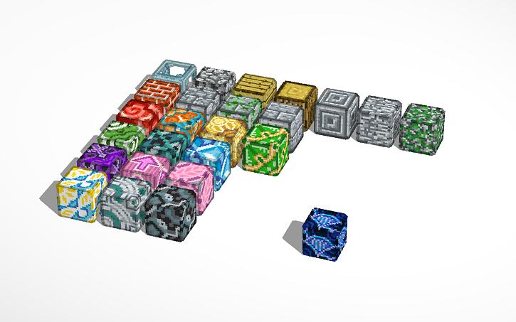 3D design minecraft house material | Tinkercad