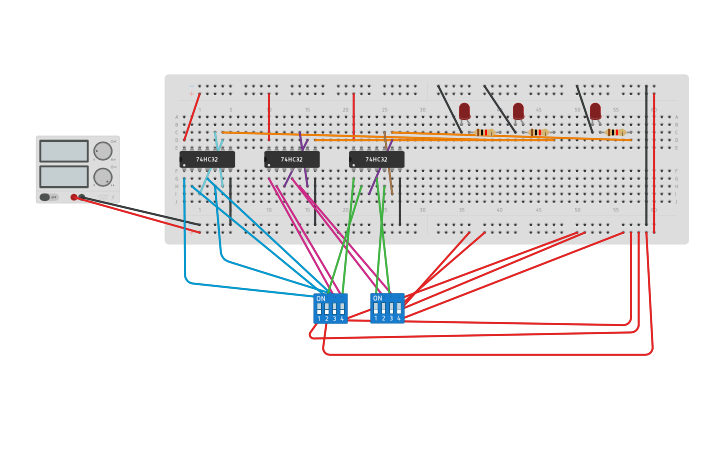 Circuit design Encoder - Tinkercad