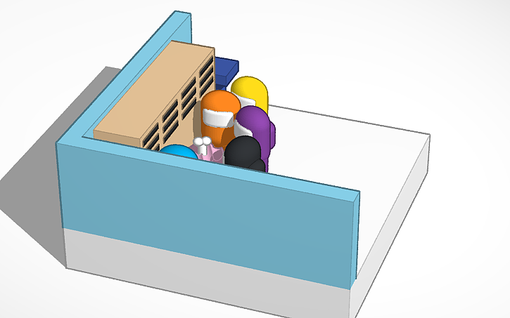 3D design among us Mira hq locker room | Tinkercad