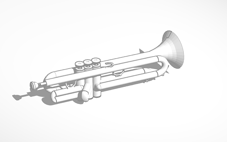 3D design Trumpet - Tinkercad