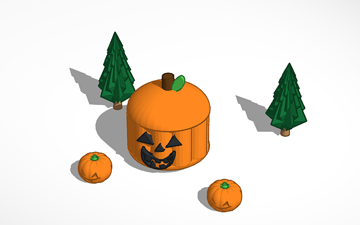 3D design Pumpkins - Tinkercad