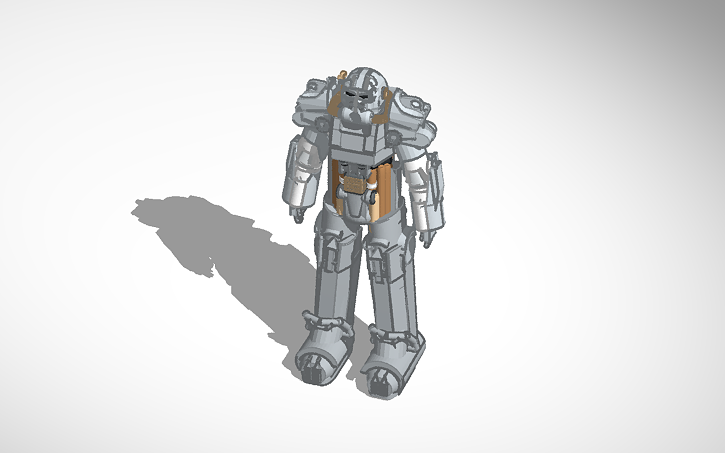 3D design Power armor - Tinkercad