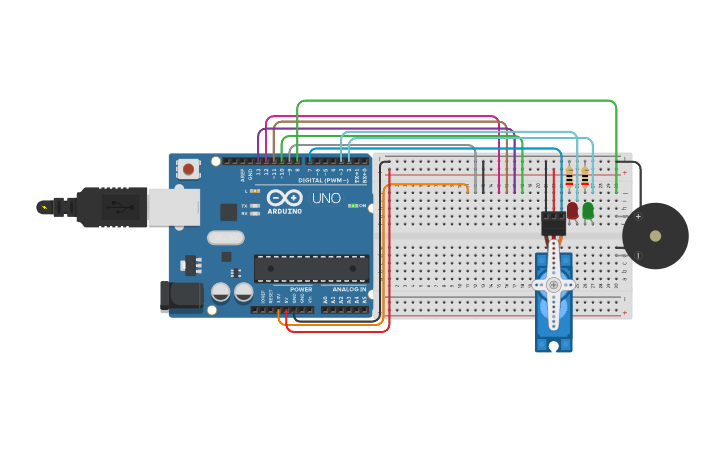 Circuit design RFID - Tinkercad