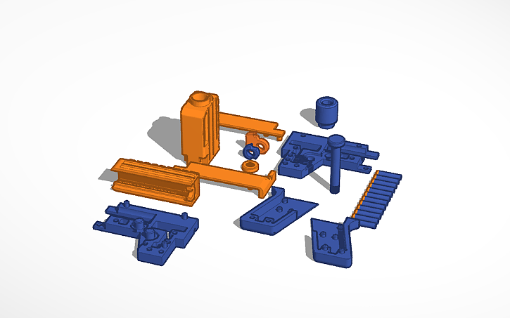 3D design mini nerf gun - Tinkercad