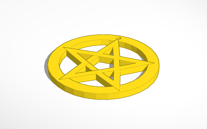 3D design Pentagram Pendant | Tinkercad