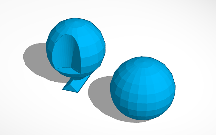 3D design dome chair - Tinkercad