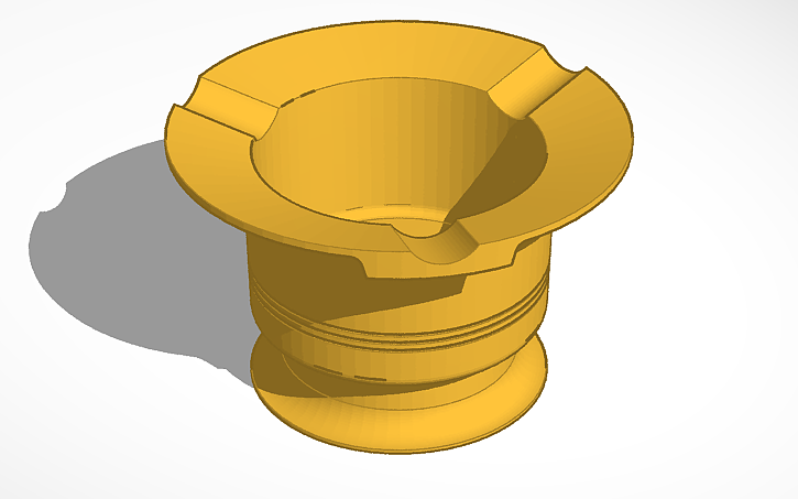 3D design Ashtray Art Deco | Tinkercad