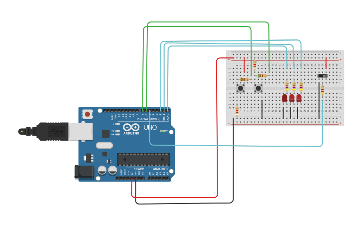 Circuit design vaja 5 | Tinkercad