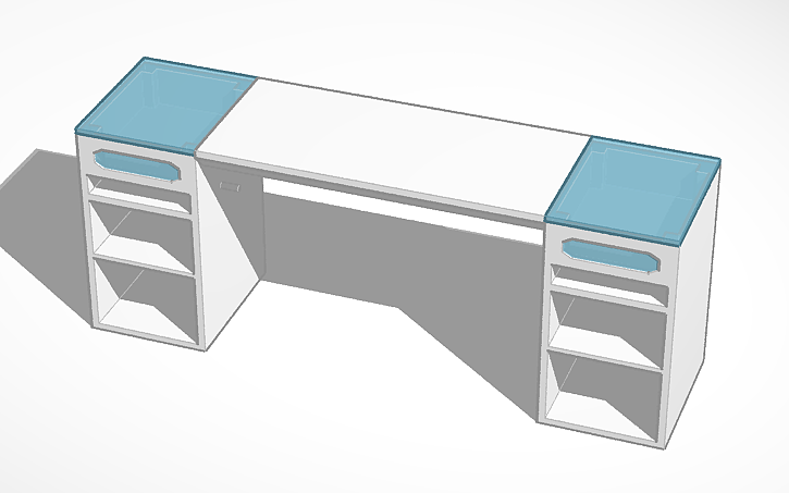 3D design Setup Desk - Tinkercad