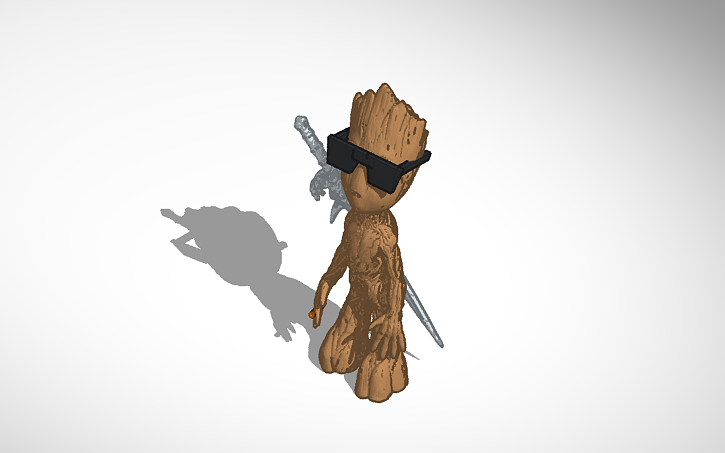3D design groot - Tinkercad