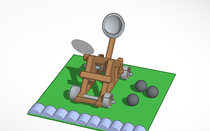 3D design Catapulta Citlali - Tinkercad