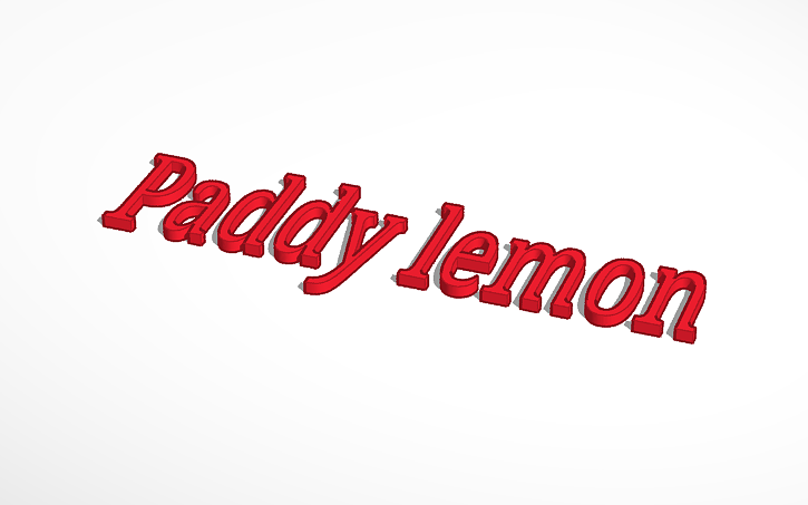 3D design Paddy Lemon | Tinkercad