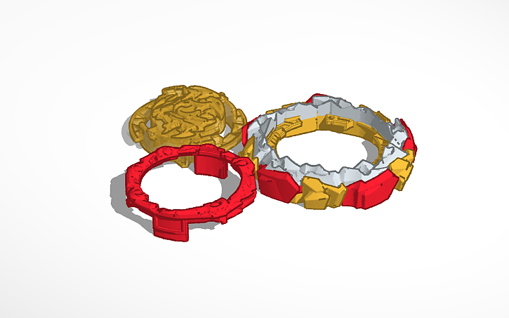 3D design Beyblade Burst Quad Drive Aether Amaterios A7 (remake ...