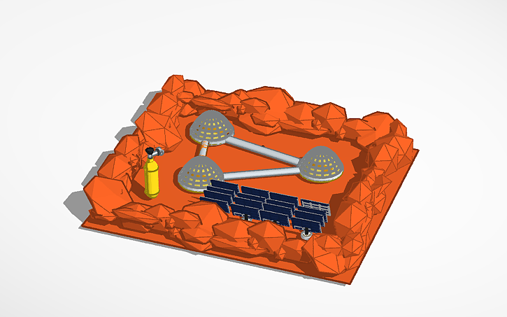 3D design mars Basis - Tinkercad