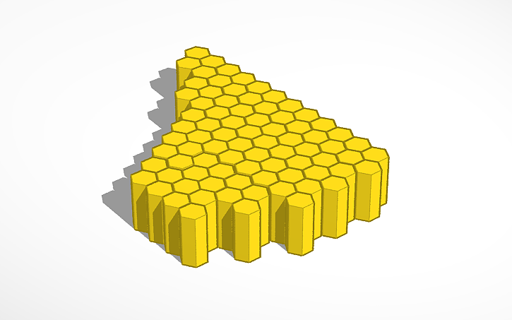 3D design honeycomb - Tinkercad