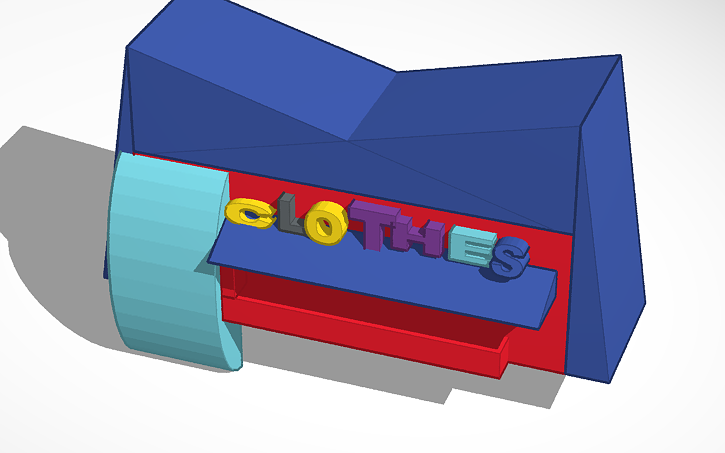 3D design clothes store - Tinkercad
