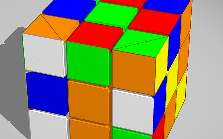 3D design Rubik's cube: MIXED - Tinkercad
