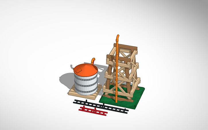 3D design Water Tower Improved | Tinkercad