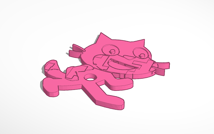 3D design Scratch Cat - Tinkercad