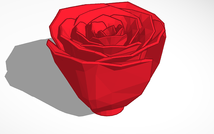3D design A rose - Tinkercad