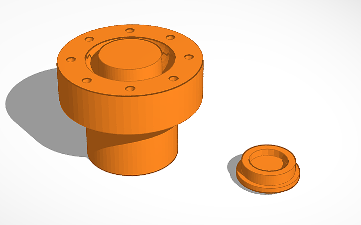 3D design ZIL-130 front hub - Tinkercad