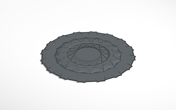 3D design frisbee - Tinkercad