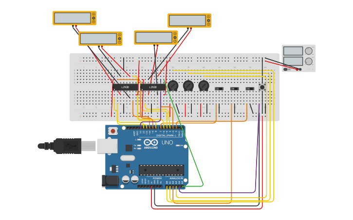 Circuit design Motor controller | Tinkercad