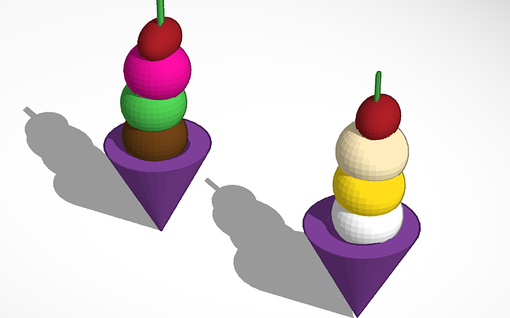 3D design ice cream world | Tinkercad