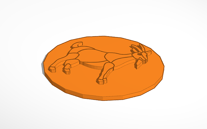 3D design goat | Tinkercad